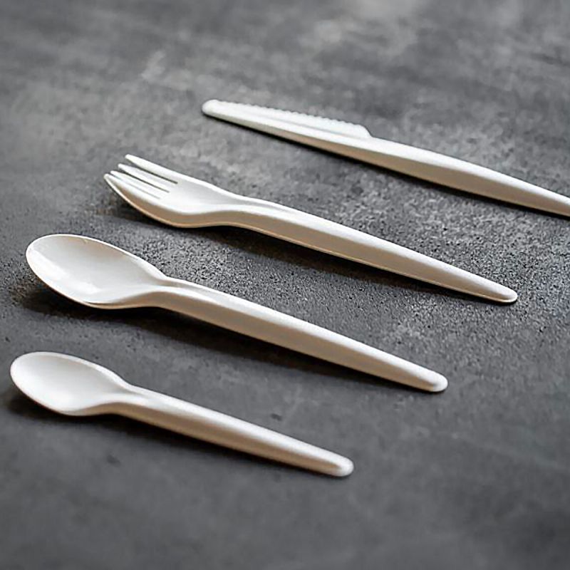 Couvert en papier vaisselle jetable écologique restauration rapide